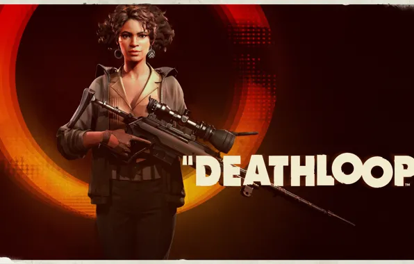 Download wallpaper Girl, Gloves, Weapons, Rifle, Bethesda Softworks, Character, Deathloop ...