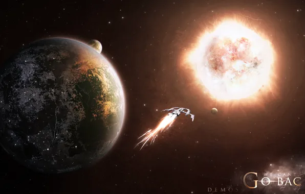 Wallpaper sun, planet, sci fi images for desktop, section космос - download