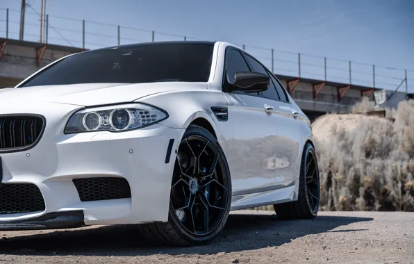 Download wallpaper bmw, white, f10, m5, headlamp, section bmw in ...