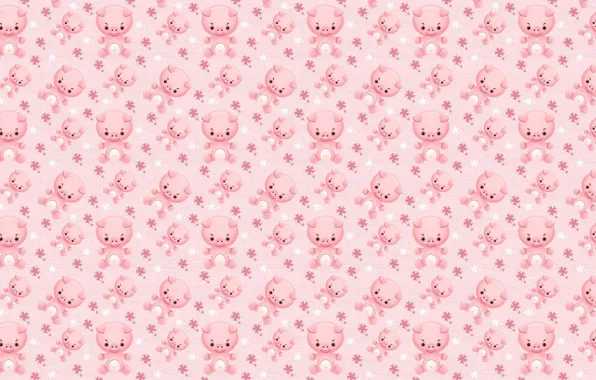 Wallpaper background, texture, art, children's, piggy, pig for mobile ...