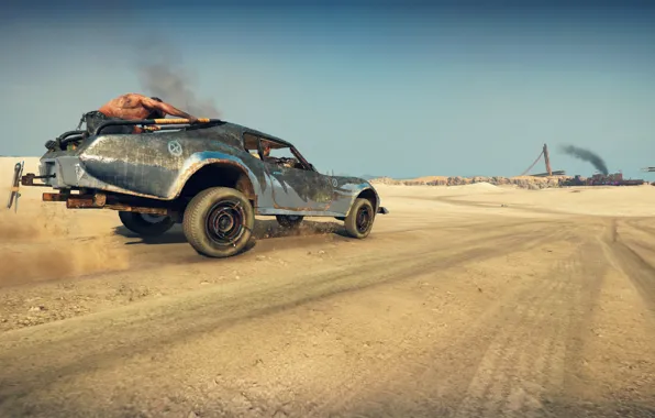 Download wallpaper car, game, sky, desert, sand, Mad Max, suna, sabaku ...