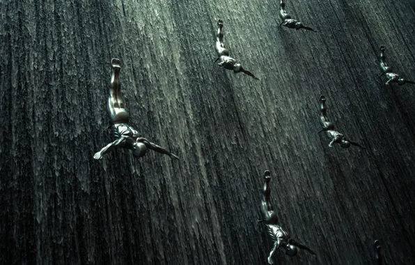 Download wallpaper background, drop, figure, section abstraction in ...