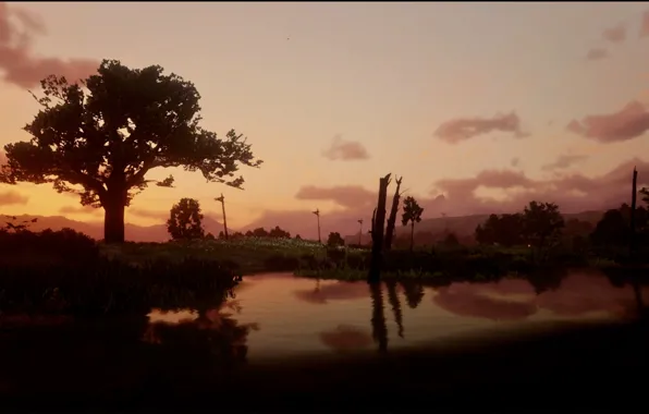 Wallpaper HDR, Nature, Landscape, Water, Game, Sea, Red Dead Redemption ...