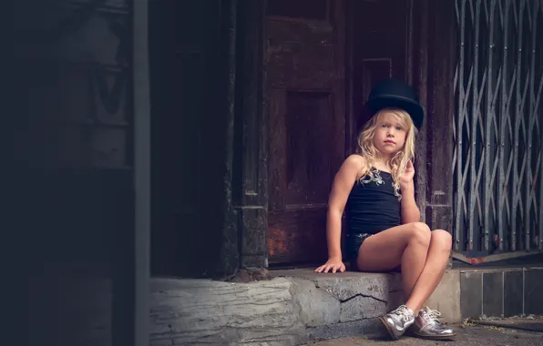 Wallpaper hat, girl, Meg Bitton for mobile and desktop, section стиль ...