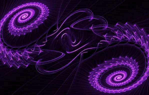 Wallpaper background, curls, the color purple for mobile and desktop ...
