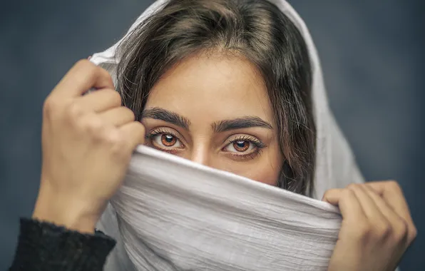 Wallpaper eyes, portrait, Hassan Nazari, Mobina for mobile and desktop ...