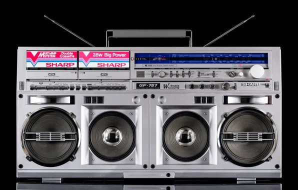 Download wallpaper Sharp, Stereo, GF-767H, BOOMBOX, section hi-tech in ...