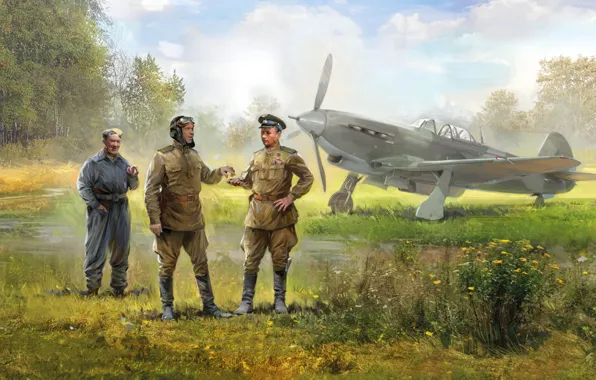 Download wallpaper USSR, As-9, THE RED ARMY AIR FORCE, Pilot, section ...
