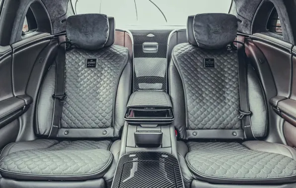 Wallpaper leather, Mercedes, Maybach, sedan, V12, Suite, finish, BRABUS ...