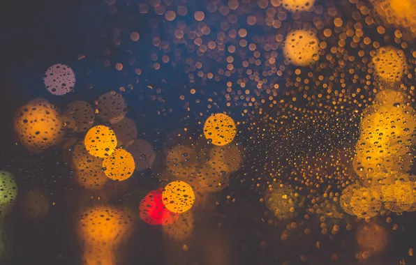 Wallpaper lights, water, drops, globes for mobile and desktop, section ...