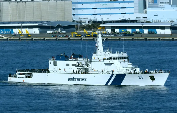 Wallpaper patrol ship, visit to Japan, Indian Coast Guard, ICGS Shaunak ...
