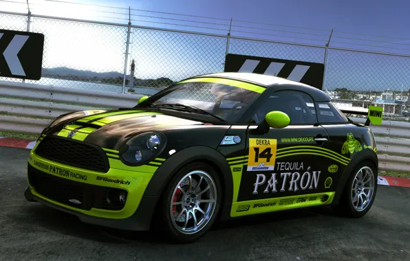 Download wallpaper coupe, UK, dangeruss, mini coupe, patron racing ...