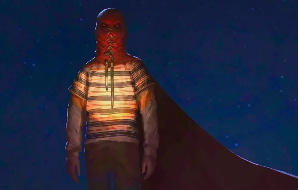 Wallpaper night, boy, mask, cloak, Brightburn, Gori Gori Yasno images ...