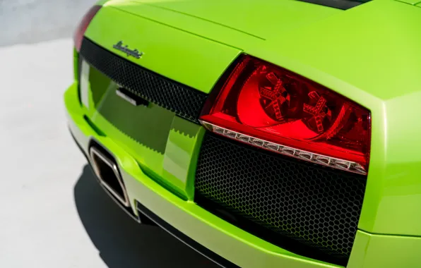 Wallpaper Lamborghini, Lamborghini Murcielago, Murcielago, badge, rear ...