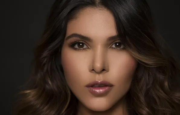 Wallpaper eyes, face, model, hair, lips, beauty, Lina Rivera images for ...