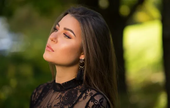 Wallpaper girl, hair, portrait for mobile and desktop, section девушки ...