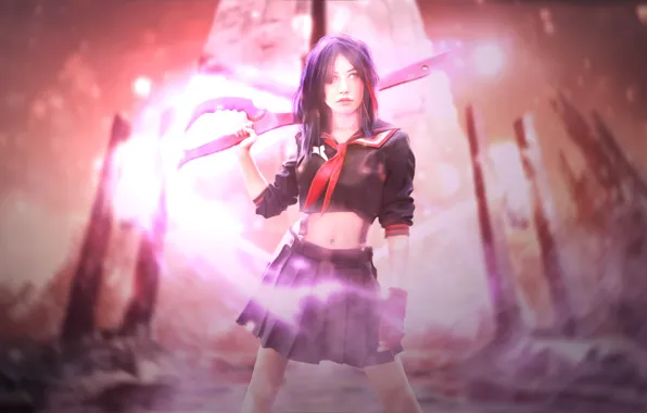 Wallpaper anime, girl, anime, kill la kill, smash slash images for ...