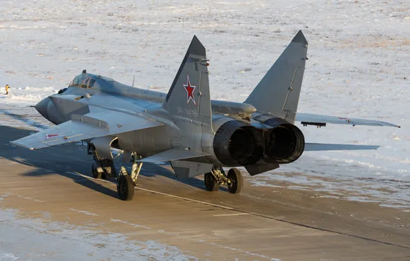 Wallpaper fighter, double, interceptor, The MiG-31 for mobile and ...