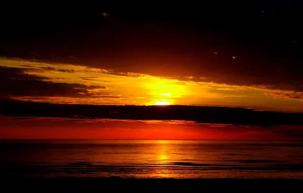 Wallpaper nature, sunset, sun for mobile and desktop, section природа ...