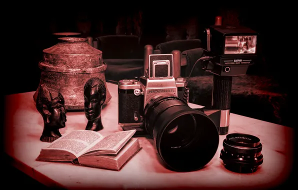 Wallpaper the camera, Carl Zeiss optics, Sunpak, Pentacon six tl for ...