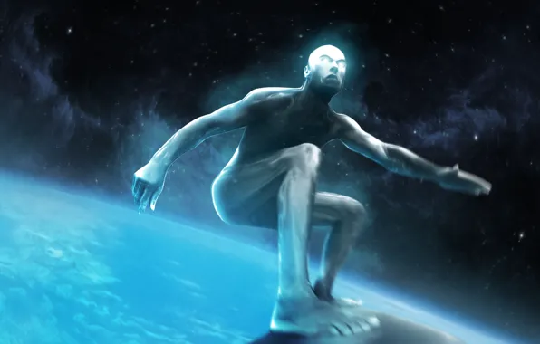 Download wallpaper space, Marvel Comics, Silver Surfer, Norrin Radd ...