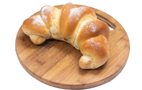 Download wallpaper Board, bun, croissant, section food in resolution ...