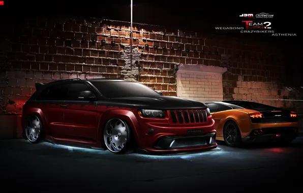 Wallpaper design, night, Jeep, wegabond for mobile and desktop, section ...