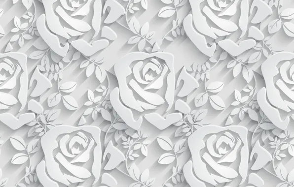 Download wallpaper roses, Flowers, pattern, pattern, seamless, Floral ...