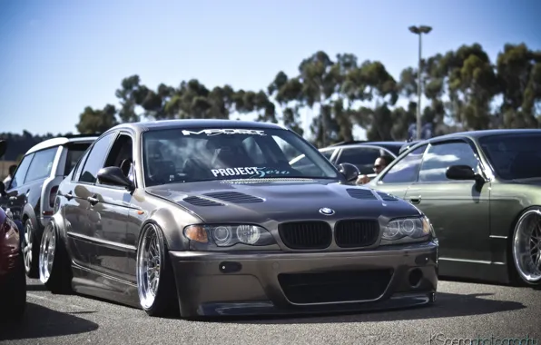 Wallpaper bmw, tuning, germany, low, stance, e46 images for desktop ...