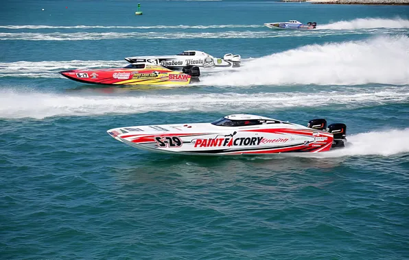 Wallpaper race, boat, speed for mobile and desktop, section спорт ...