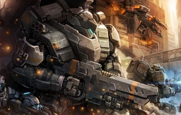 Minigun Firing Wallpaper