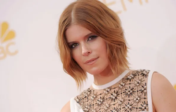 Download wallpaper pose, makeup, dress, actress, hair, Kate Mara, Kate ...