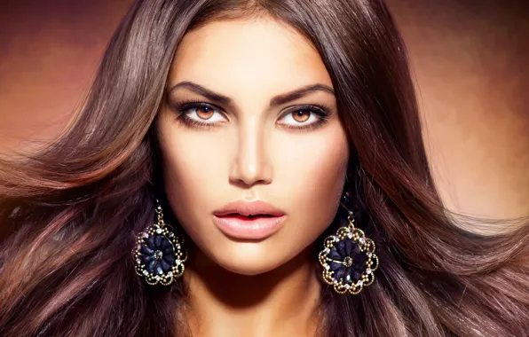 Wallpaper look, girl, eyelashes, makeup, Anna Subbotina for mobile and ...