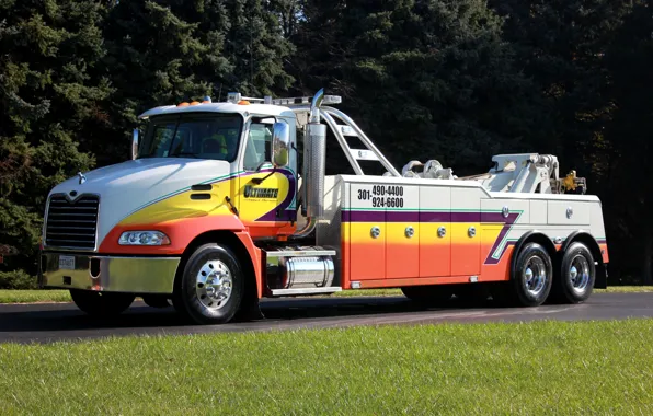 Wallpaper car, coloring, technical equipment, special vehicle, «Mack ...