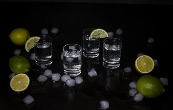 Wallpaper ice, vodka, stack for mobile and desktop, section еда ...
