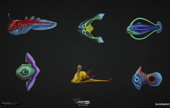 Download wallpaper fish, form, types, Subnautica, varieties, section ...