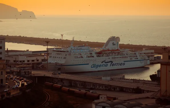 Wallpaper sunset, Algeria, good vibes, Algerie Ferries, Rate, Belghit ...
