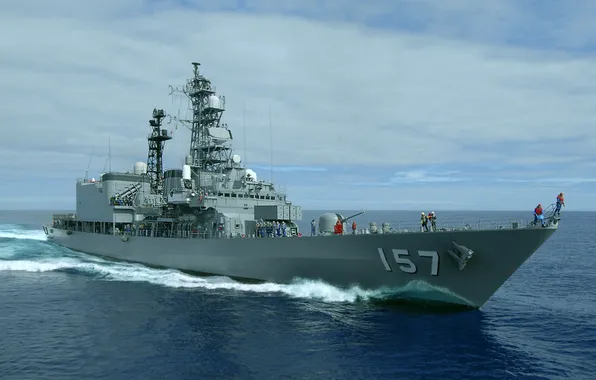 Wallpaper destroyer, JS Sawagiri, DD-157, Japan Self-Defense Forces for mobile and desktop ...