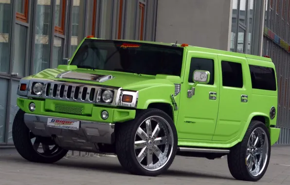 Wallpaper green, Hummer, tuning, geiger images for desktop, section ...