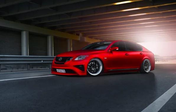 Wallpaper Lexus, Red, Car, Front, Sun, Matte, Tuning, Sport, GS300 ...