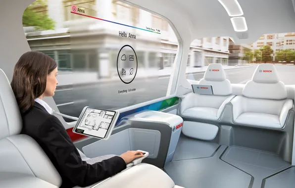 Wallpaper bosch, autonomous cars, mobile office for mobile and desktop ...