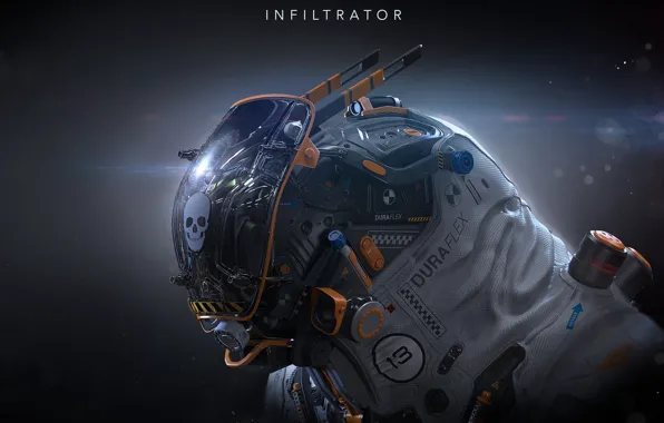 Wallpaper robot, alien, Igor Sobolevsky, Infiltrator images for desktop ...