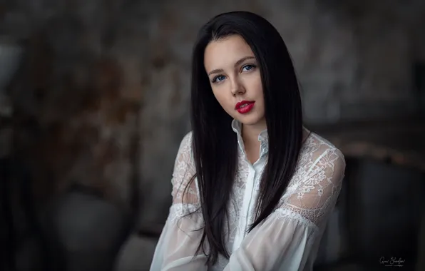 Download wallpaper brunette, Pretty, Anna Shuvalova, section girls in ...