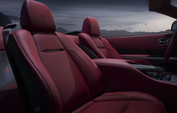 Wallpaper Rolls-Royce, car interior, Rolls-Royce La Rose Noire Droptail ...