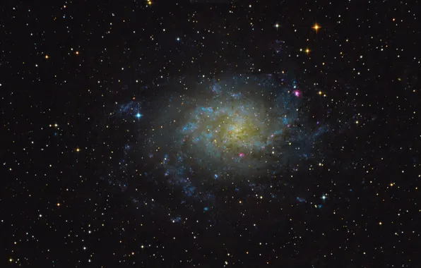Download wallpaper spiral galaxy, M 33, Triangle, NGC 598, section ...
