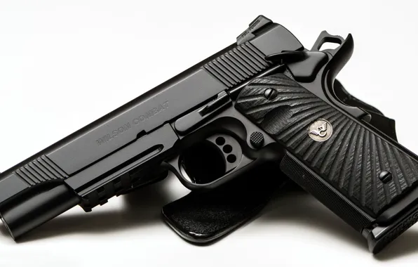Download wallpaper gun, white background, wilson combat, cqb tactical ...