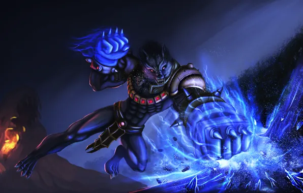 Wallpaper wolf, League of Legends, Blood Hunter, Warwick for mobile and ...