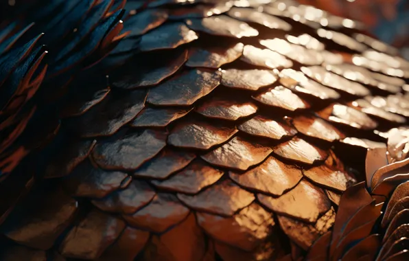 Download wallpaper lights, dragon, texture, scales, tide, dragon scales ...