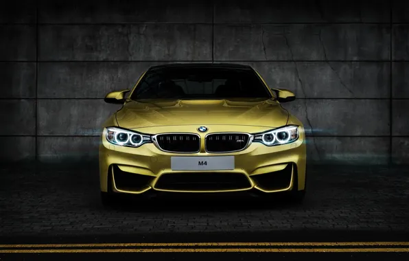 Wallpaper BMW, BMW, yellow, yellow, Coupe, front, F82, Tomirri ...