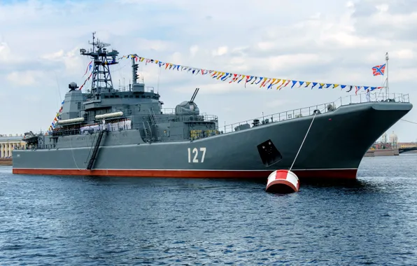 Download wallpaper ship, large, parade, landing, Queens, the project ...